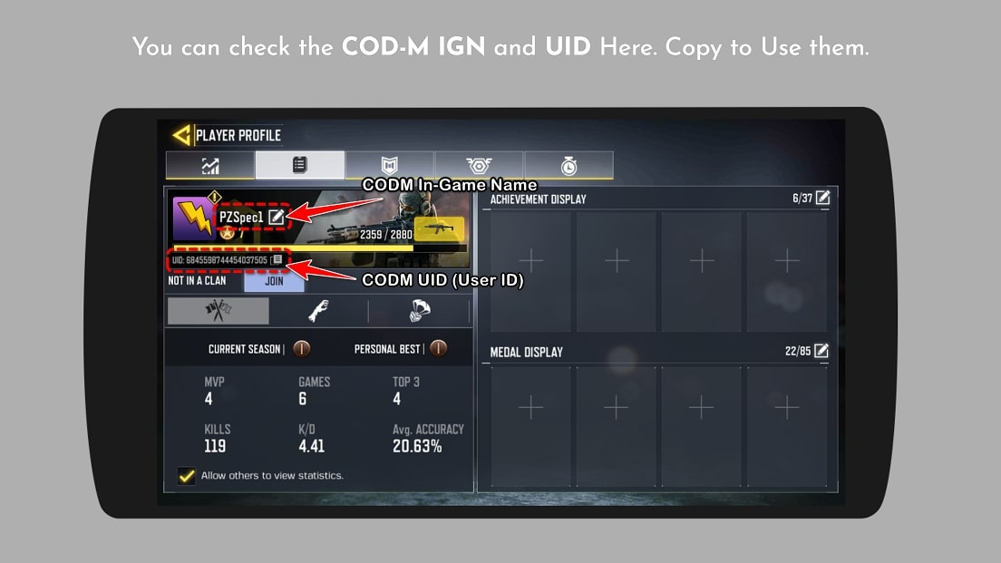 How to Find Call Of Duty Mobile Username (IGN) and User ID (UID ...
