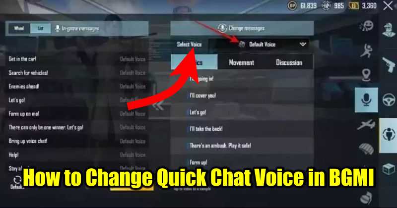 BGMI: How to Change Quick Chat Voice in Battlegrounds Mobile India ...